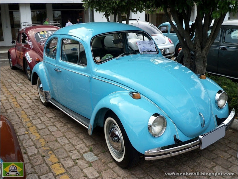 VW Fusca Brasil: Cores - Azul Caiçara