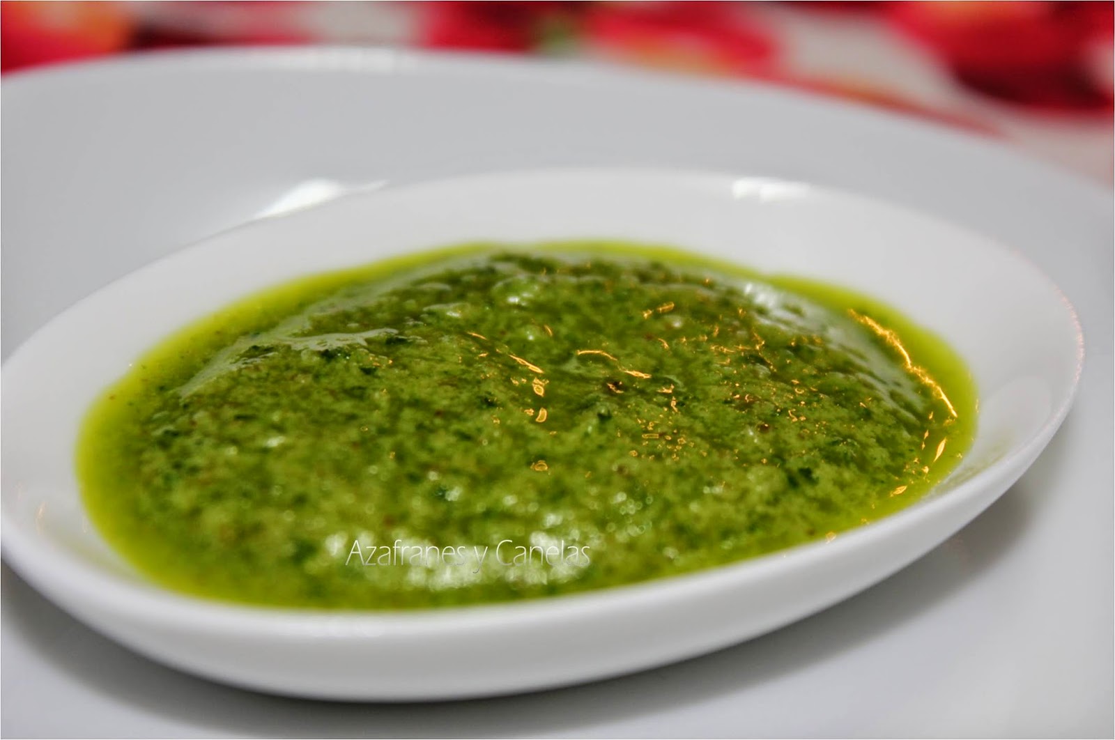 salsa mojo verde - Azafranes y Canelas