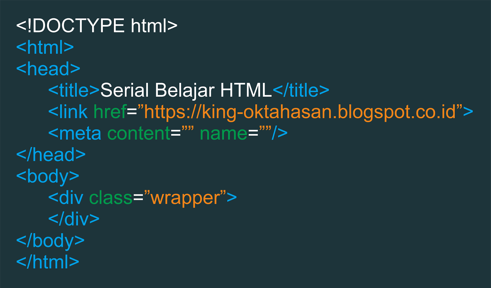 Belajar HTML Part 4 - Atribut pada HTML - king-octahasan