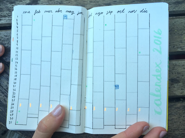 LBG│Bullet Journal en español: PRESENTANDO EL CALENDEX