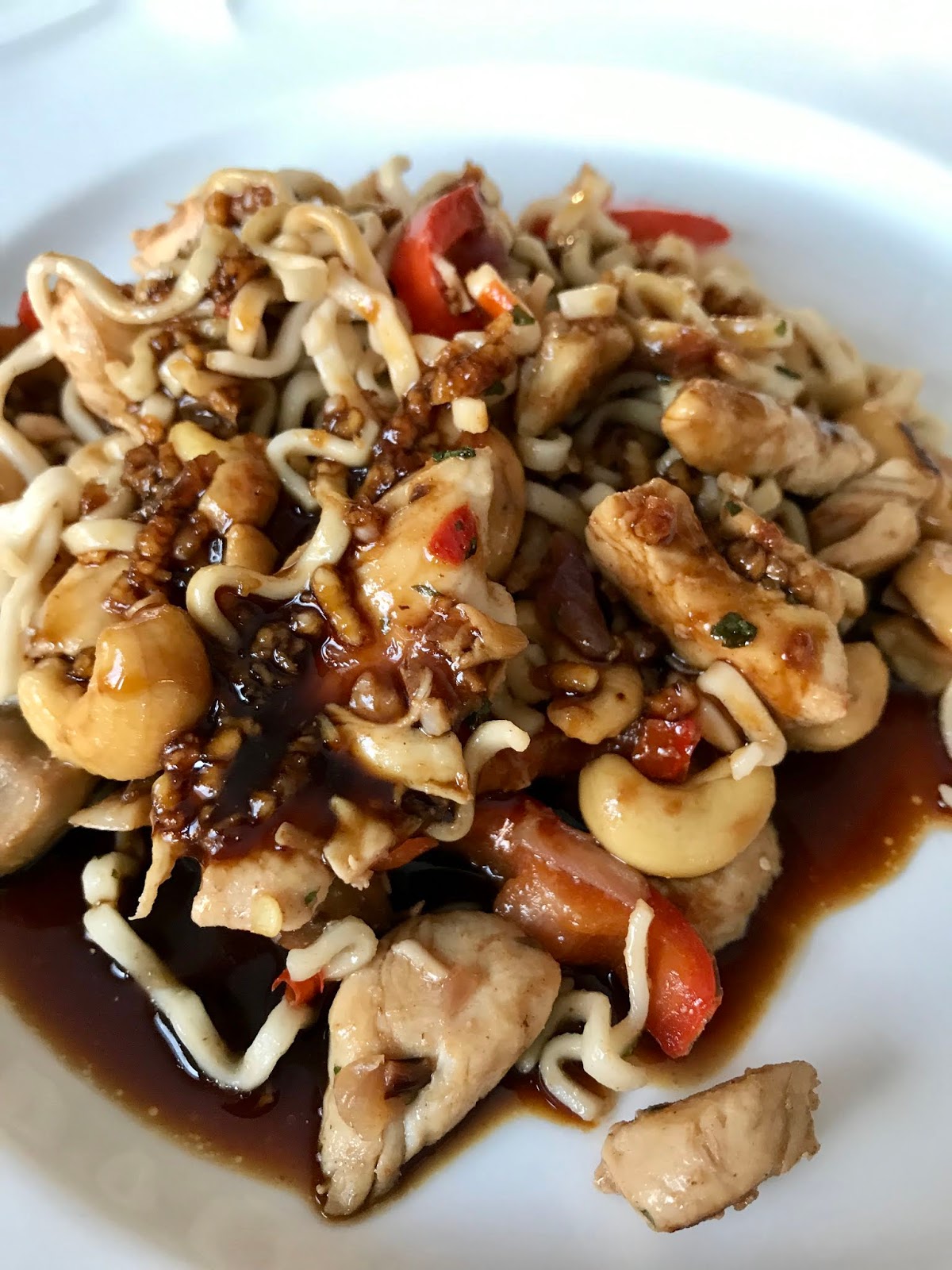 Cinas receptsamling: Kycklingwok med nudlar