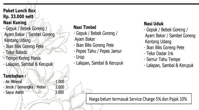 Harga Menu Resto Talaga Sampireun Terbaru 2017