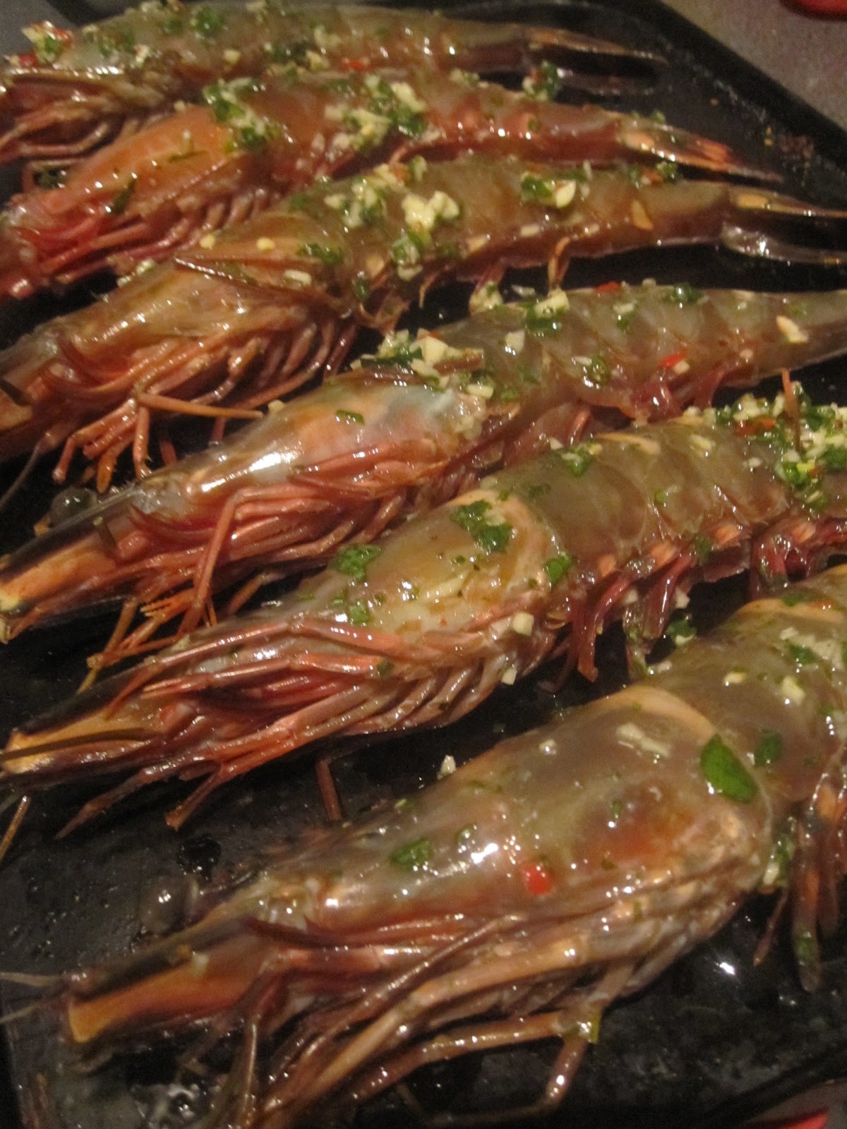 Sam Cooks Food: Giant prawns