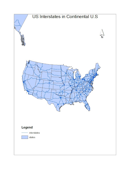 Intro to Maps and GIS: All About Interstates: Interstates in the ...