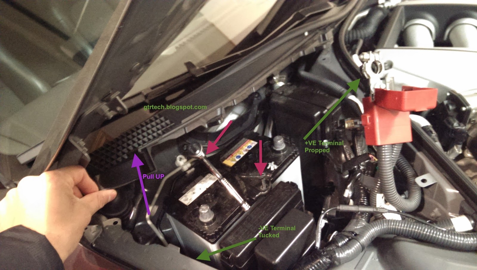Nissan GT-R (R35) Technical DIY Blog: DIY - How to Change the Battery ...