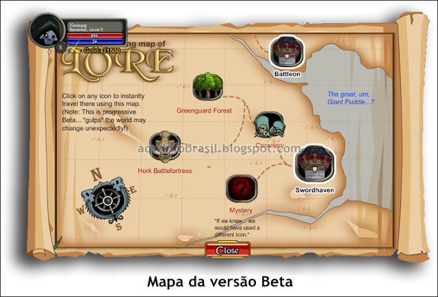 AQW News Brasil: Mapas antigos de Lore