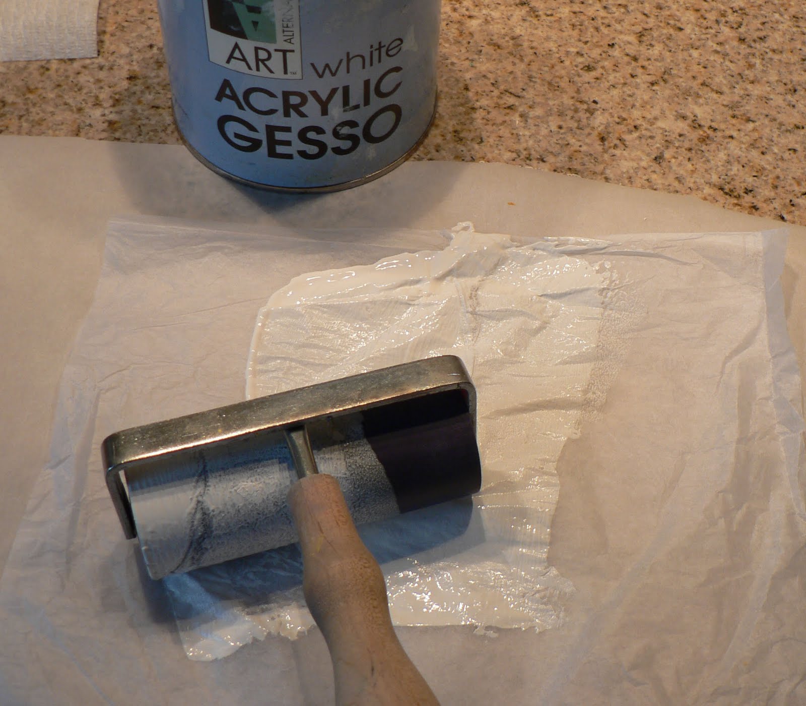 Creative Expressions: Gesso & Tissue Paper Background