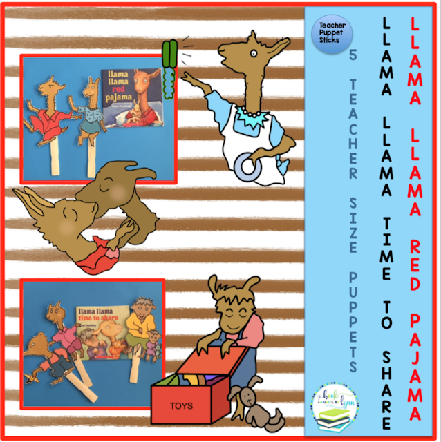 LLAMA LLAMA RED PAJAMA & TIME TO SHARE ~ Book Units by Lynn