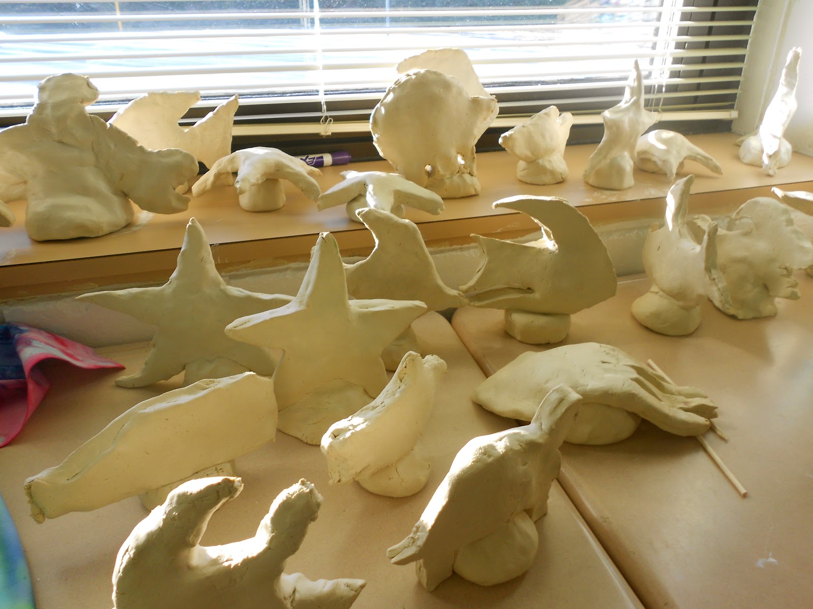 Art. Eat. Tie Dye. Repeat.: 6th Grade Clay Sea Creatures