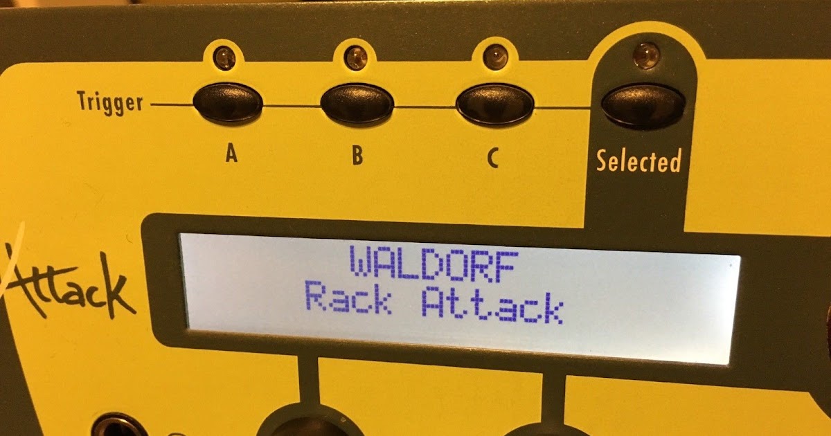 MATRIXSYNTH: Waldorf Rack Attack Digital Drum Machine Percussion Synth SN P 210110001905