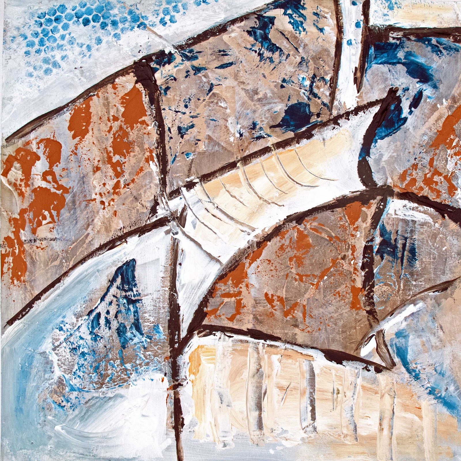 Contemporary Artists of Arizona: Banderole II - Abstract Acrylic ...