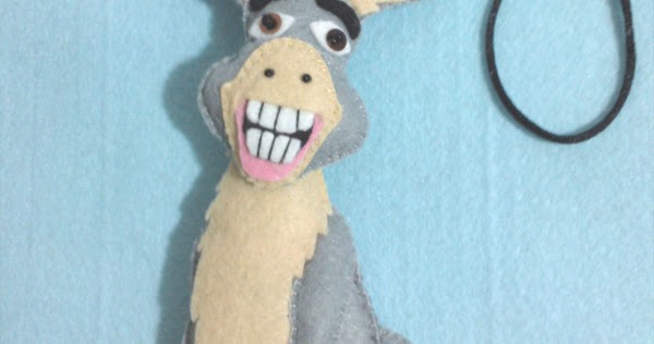 Matachitos Tliatlia, Broches en Fieltro y Costura Creativa.: Asno de Shrek.