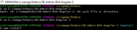 How To Clone Angularjs 2 Web Project From Github With Npm Command And Git Bash Topkullawattana