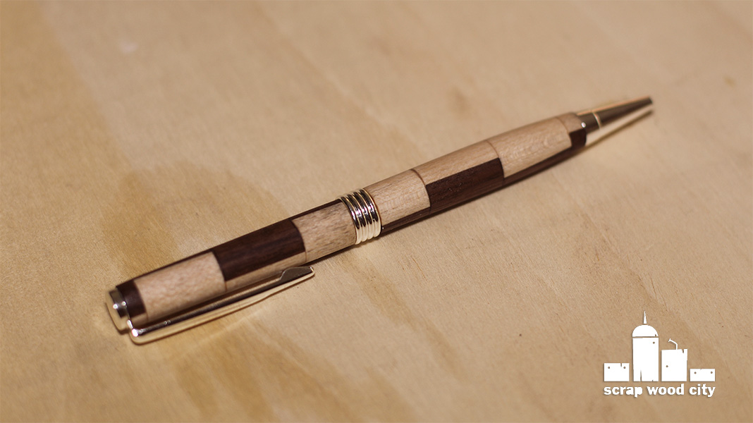 scrap wood city: How to make a segmented pen on the lathe