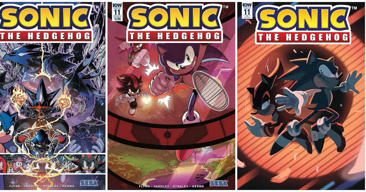 REVELADAS TODAS LAS PORTADAS DE LA ENTREGA #11 DE LOS COMICS DE SONIC ...