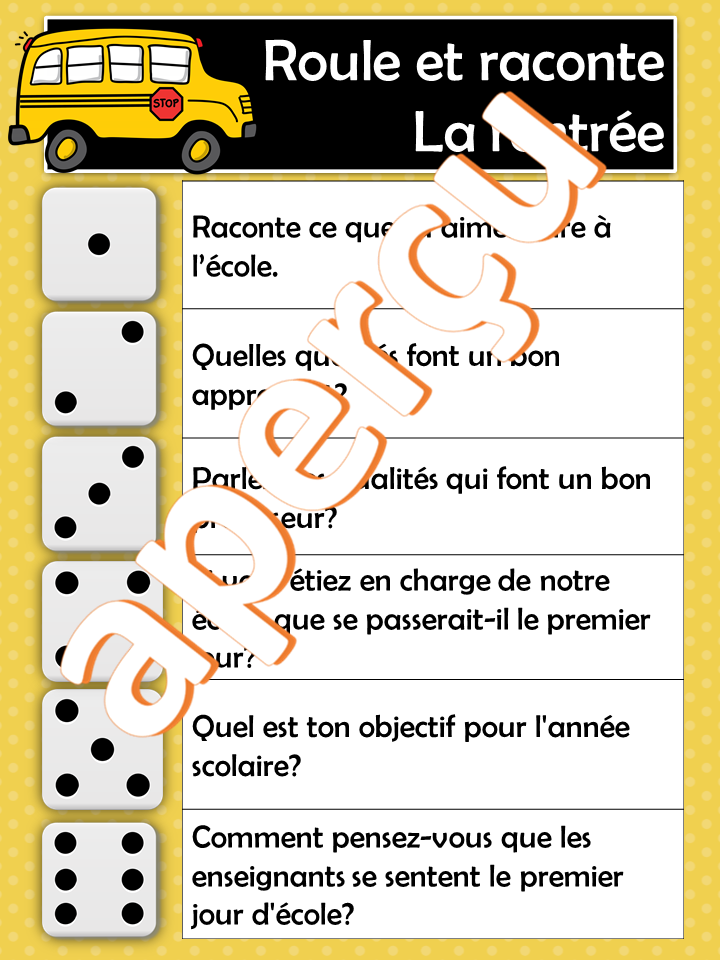 la classe de caro.: Roule et raconte - La rentrée - Jeu d'expression orale