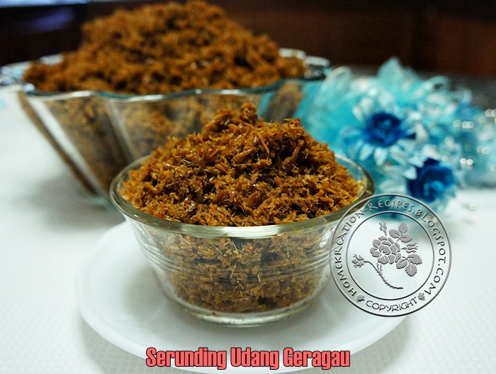HomeKreation - Kitchen Corner: Serunding Udang Geragau