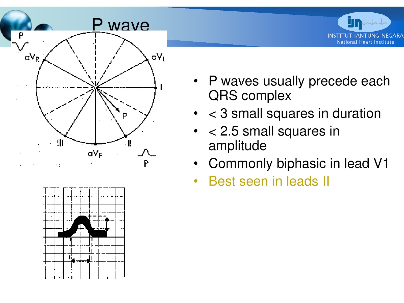 CVT Mohd Farid: Basic ECG Part III-P Wave & PR Interval