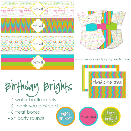 The Bingham Diaries: Birthday Brights Printable
