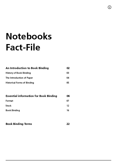Extended Practice: Brief 5 // Notebooks // Fact File Design