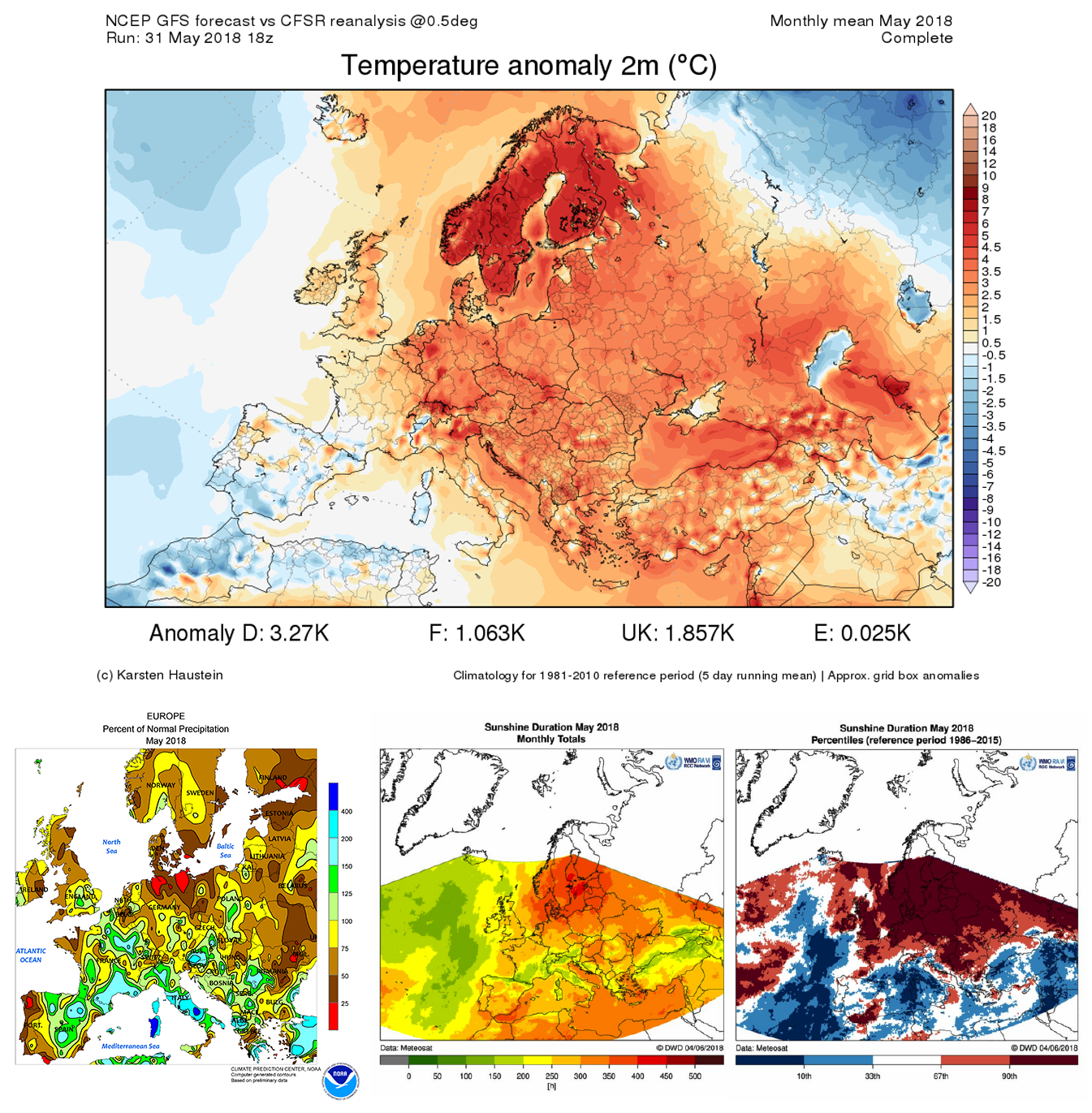 Géoclimat: Un mois de mai et un printemps 2018 exceptionnellement chaud ...