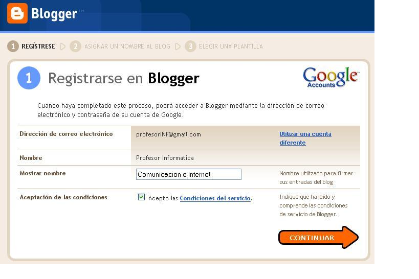 como crear un blogger