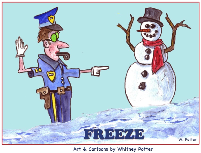 Shoreline Area News: Cartoon by Whitney Potter: Freeze