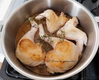 Brèves de gourmandise: Poulet au riesling et aux girolles