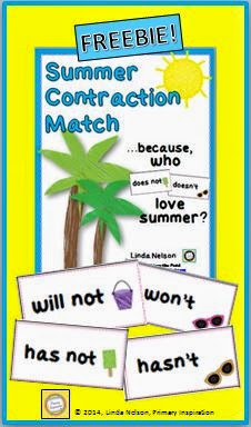 Primary Inspiration: Summer Contraction Match Freebie!