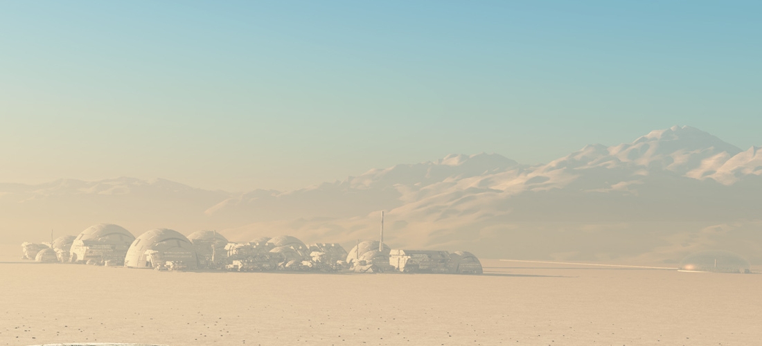 Farming in a dome on Mars by Mike Kiev | human Mars