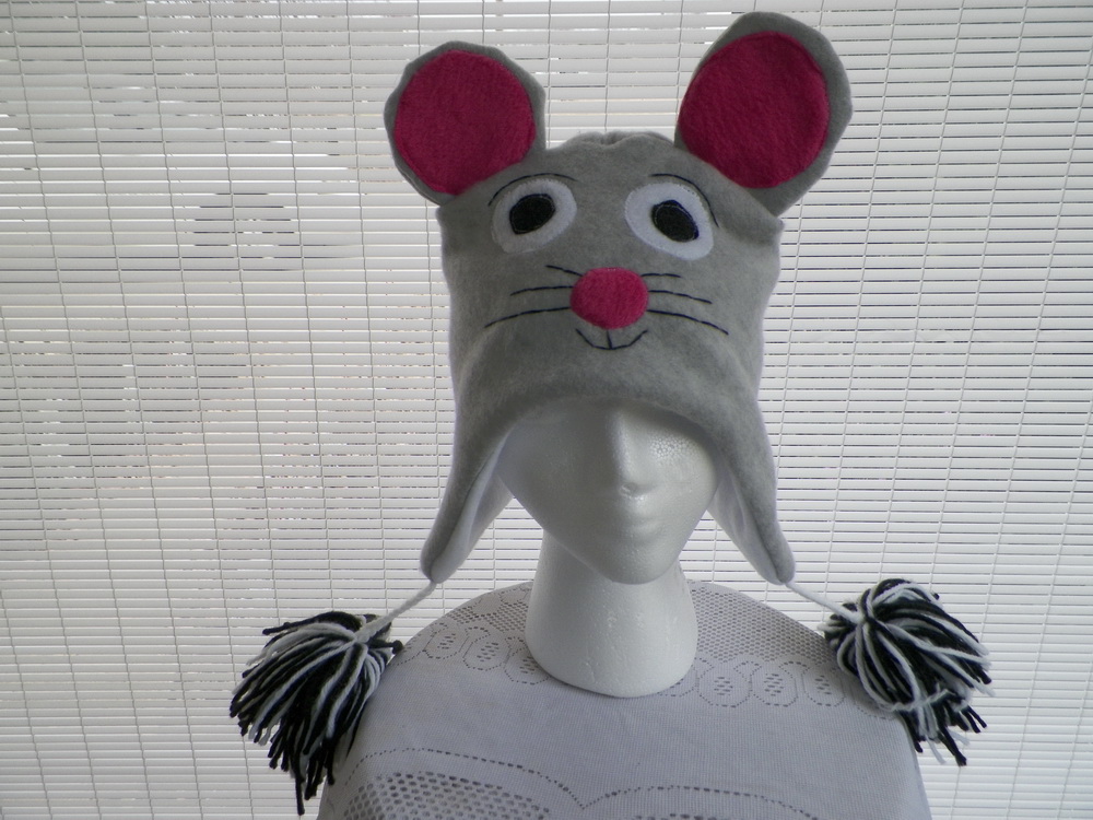 All Kinds of Handmade and More: Fleece Puppy dog and Mice Hats at ...