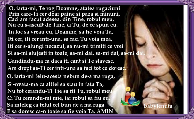 MAICA DOMNULUI: HRANA PENTRU SUFLET: DESPRE RUGACIUNE