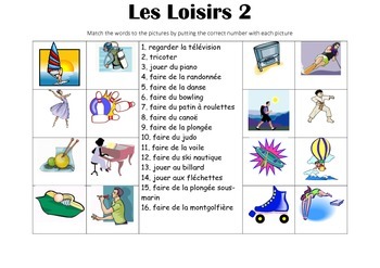Ton point du Français: Loisirs (actividades de ocio)