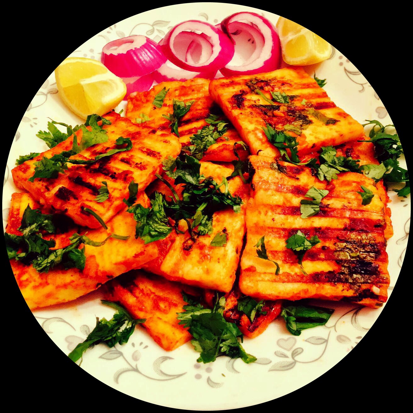 shiba's cuisines: Spicy Grilled Paneer