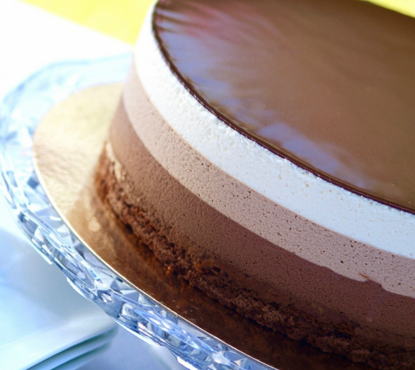 ENTREMETS 3 CHOCOLATS | les pieds sous la table
