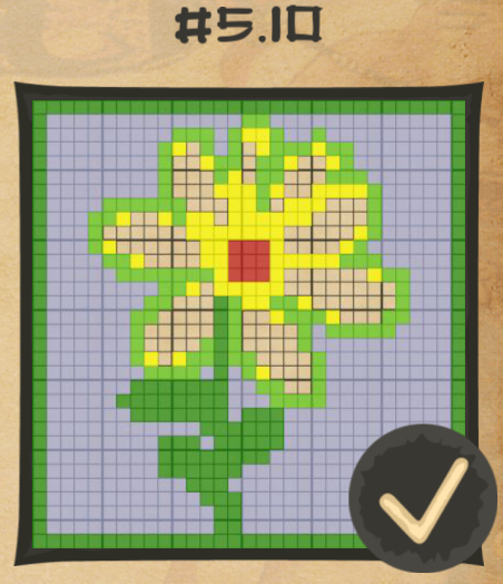 CrossMe Puzzles: Color #5.10 - Flower