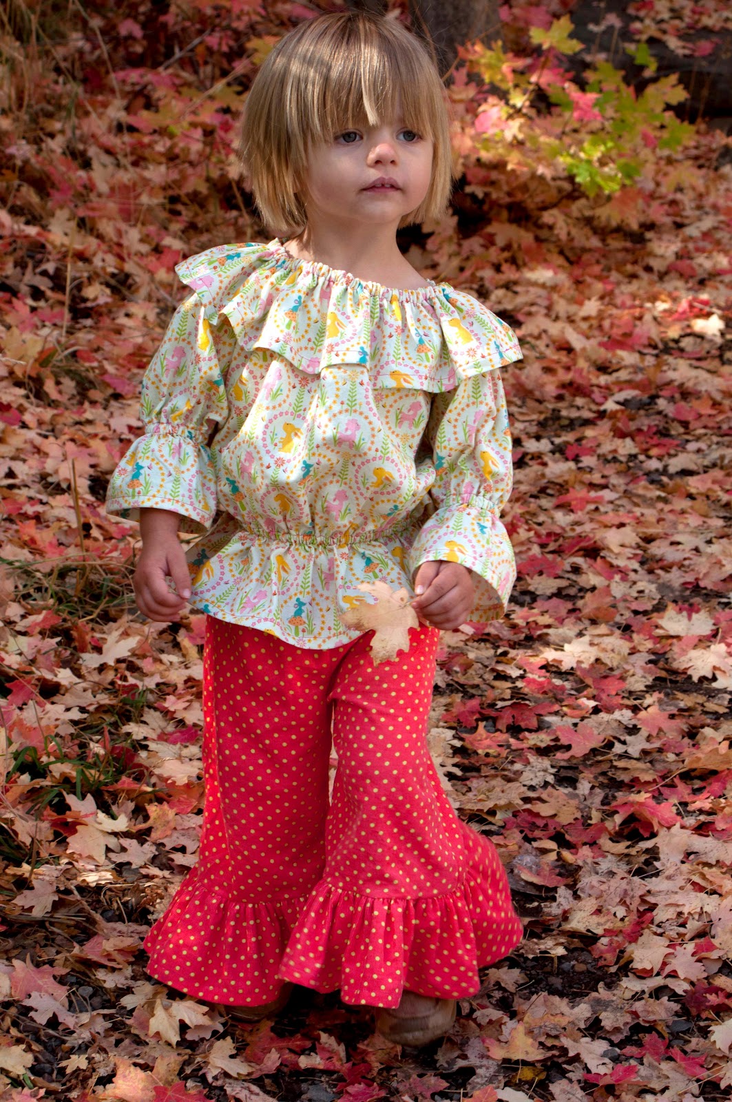Aesthetic Nest: Sewing: Prairie Blouse and Pants for Tess (Pattern soon...)