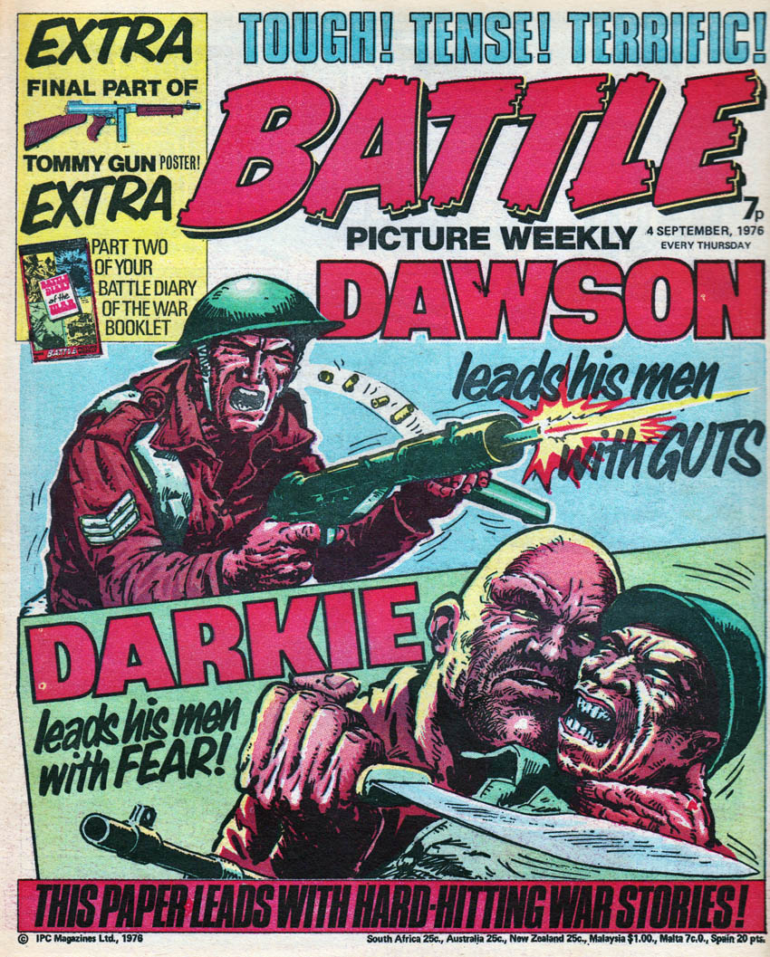 BLIMEY! The Blog of British Comics: BATTLE cover selection 1975 to 1979