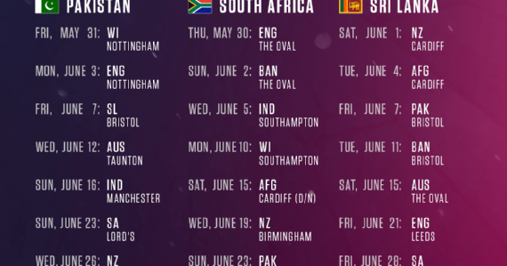 ICC Cricket World Cup 2019 Schedule Photos | World Cup 2019 Schedule ...