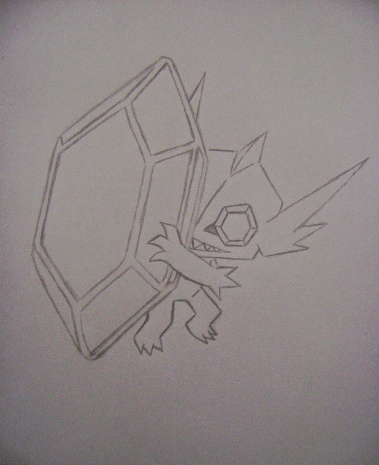 Tutorial de Desenho Sableye + Mega Sableye