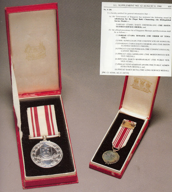 Singapore Medals: State, Police, Armed Forces, Civil Defence & Colonial ...