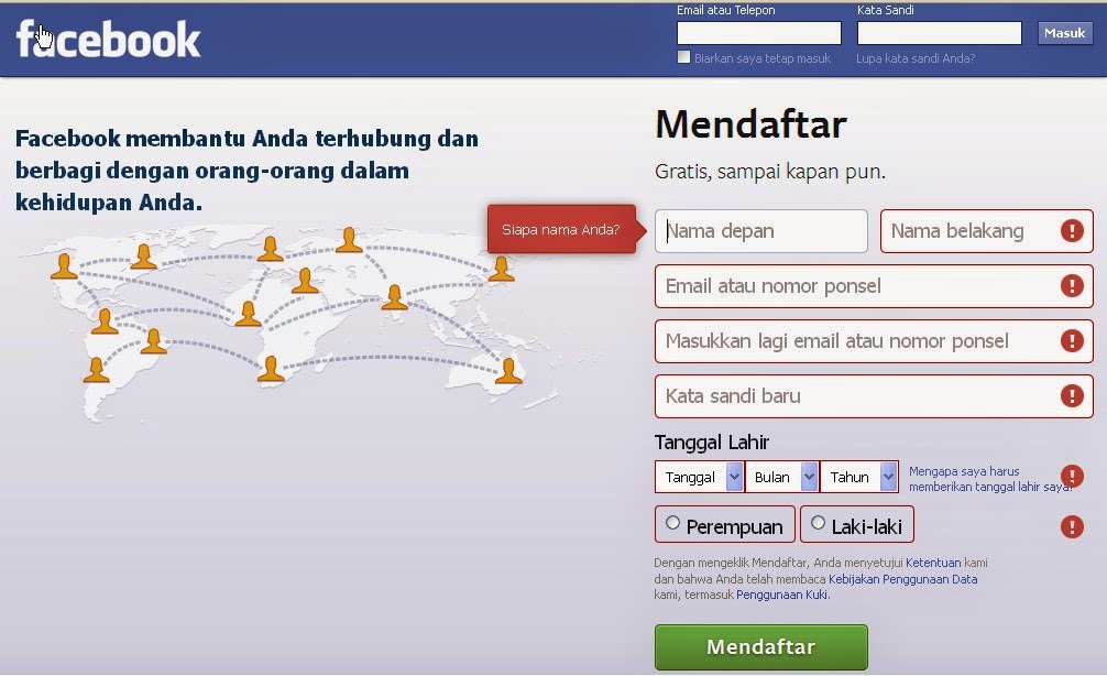 Cara Membuat Akun Facebook | Blog iTapuih.com