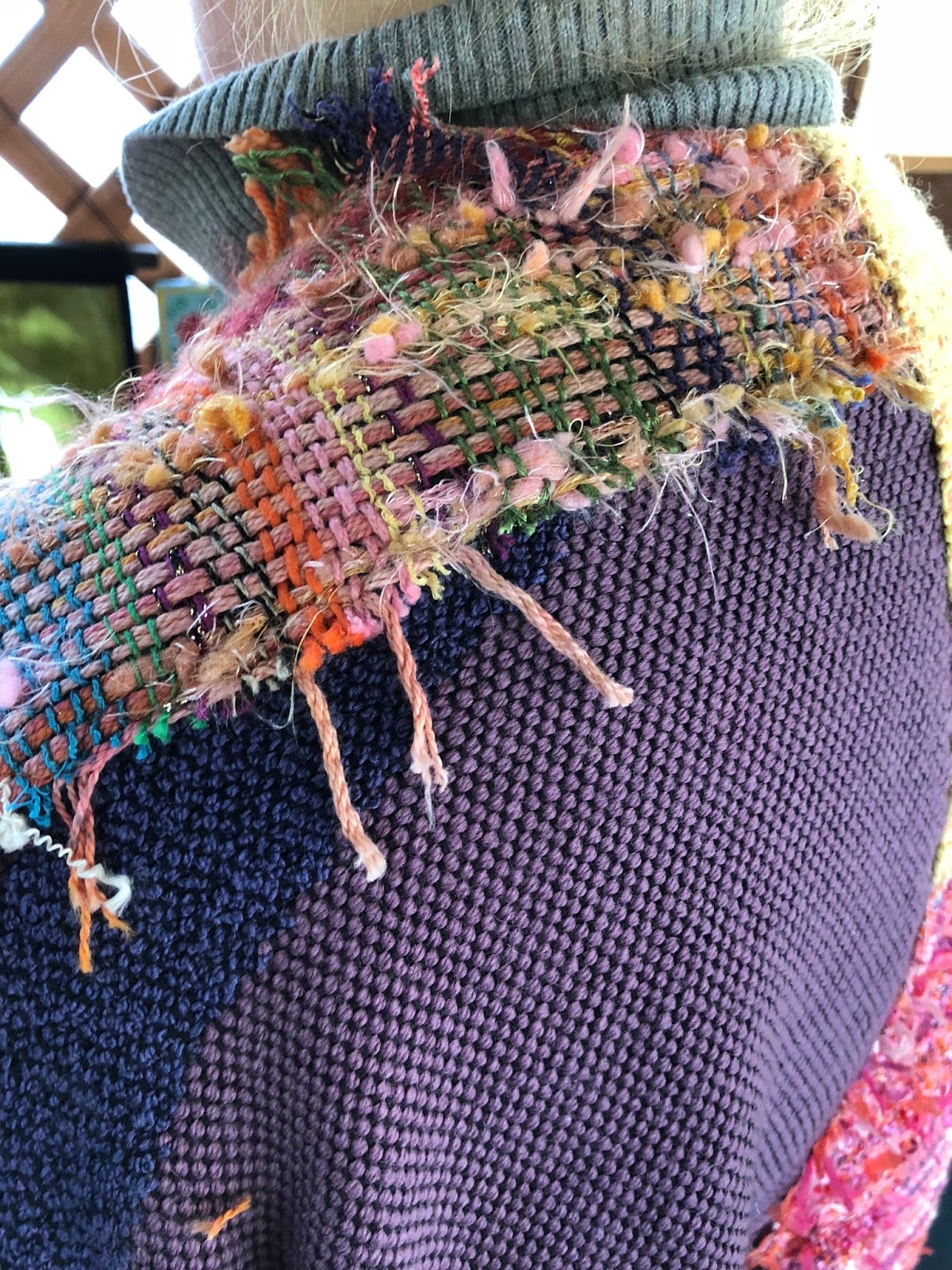 CENTERING WITH FIBER: Sewing Saori hand woven clothing class in the ...