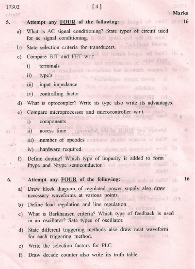 MSBTE Mumbai DME Basic Electronics and Mechatronics 2013 Question Paper ...