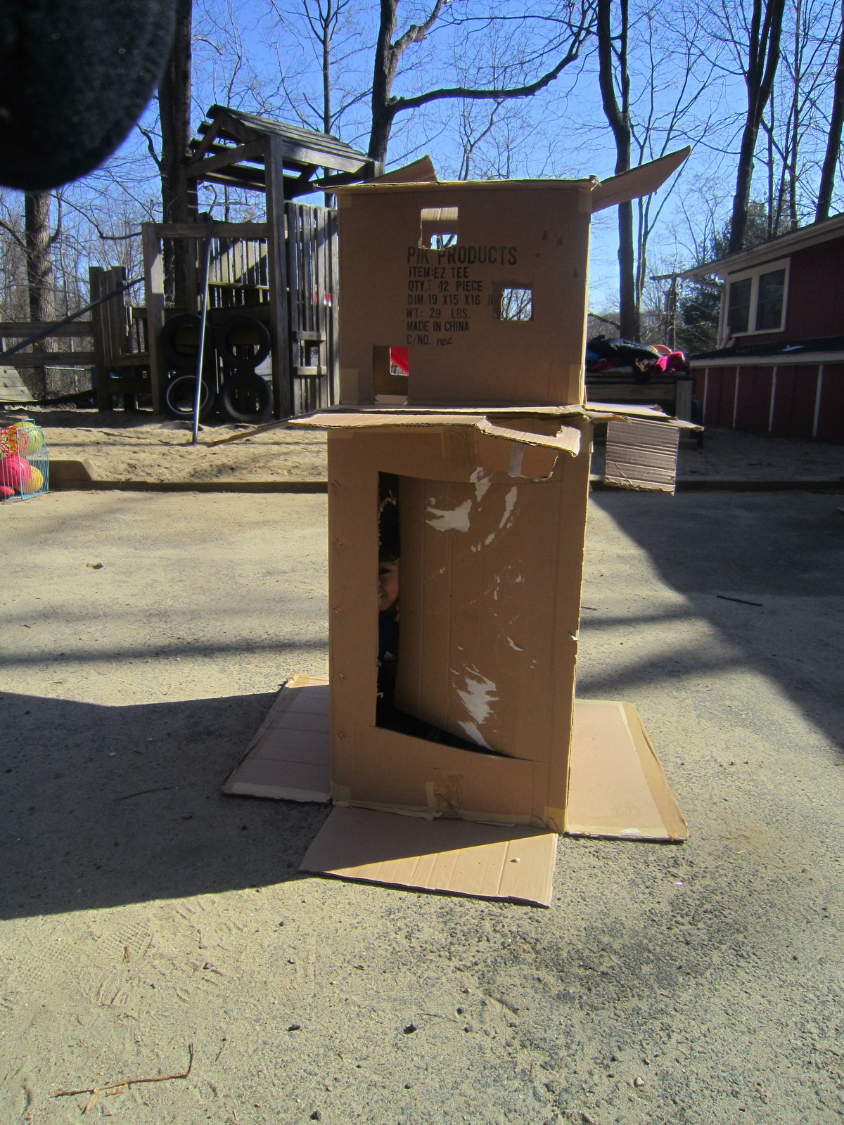 Playfully Learning: Box Play Outside