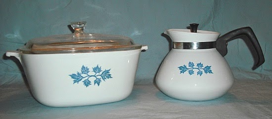 CorningWare 411: Leaves Blowin in the Wind - My Pyroflam Blue Leaf ...