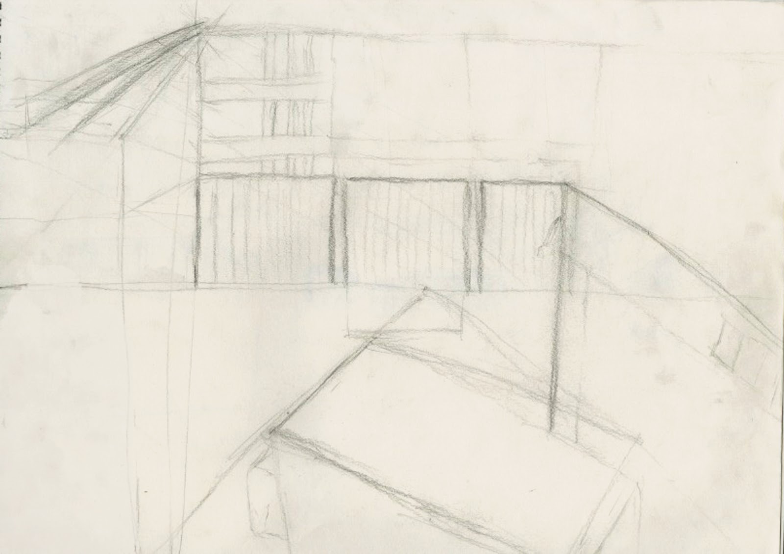 observational drawing (year 1) : week 2 landscape