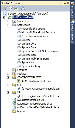 Avinash: Creating Custom Field in SharePoint 2010