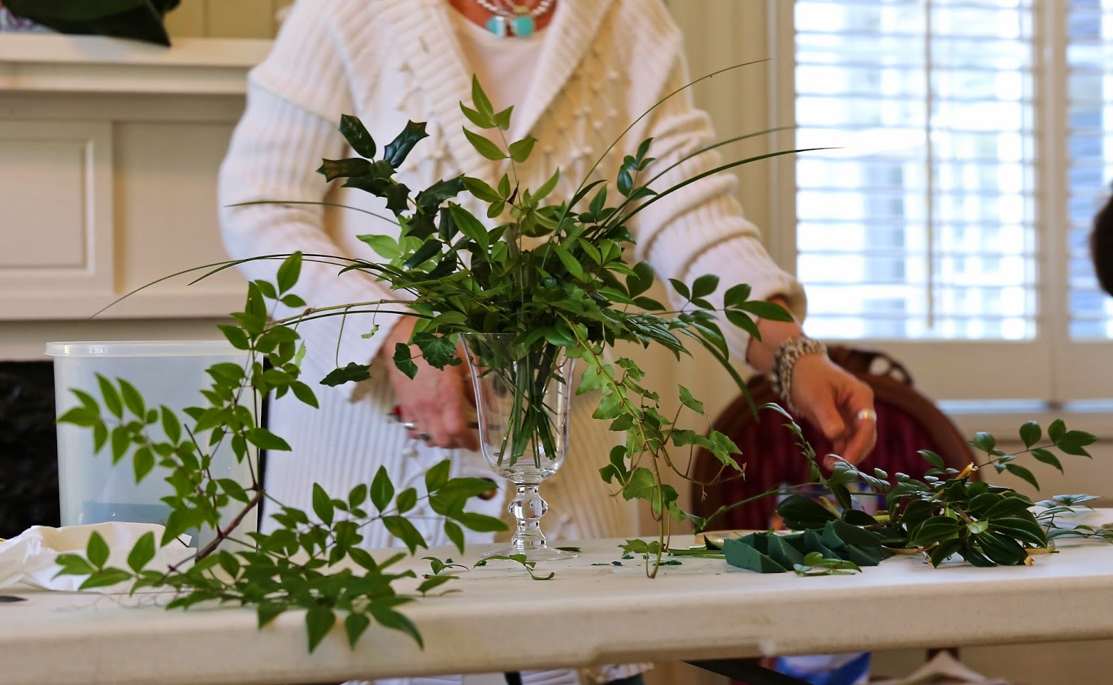 Sweet Southern Days: Natural Green Floral Arrangements