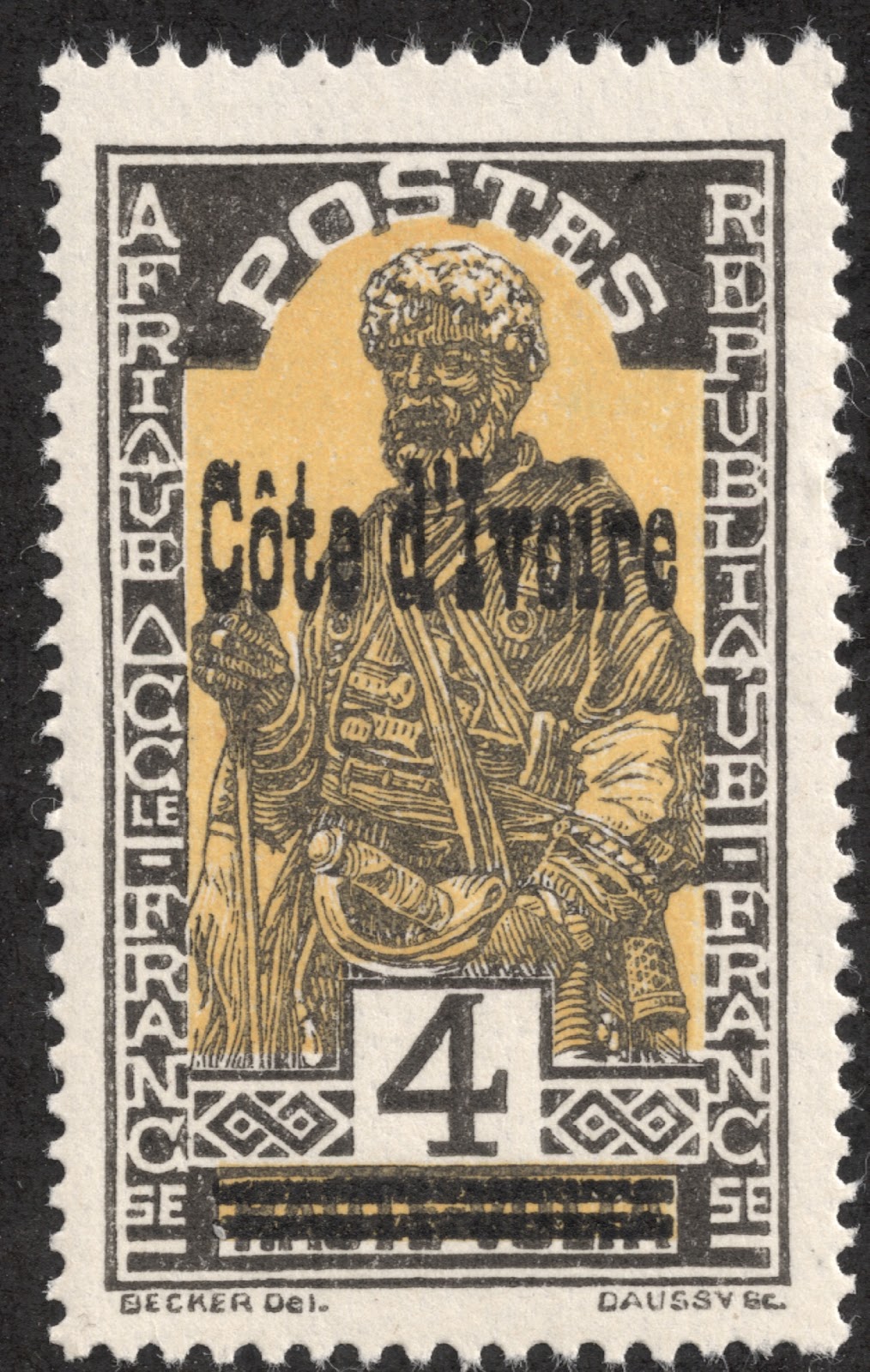 Big Blue 1840-1940: Ivory Coast ( Côte d'Ivoire )